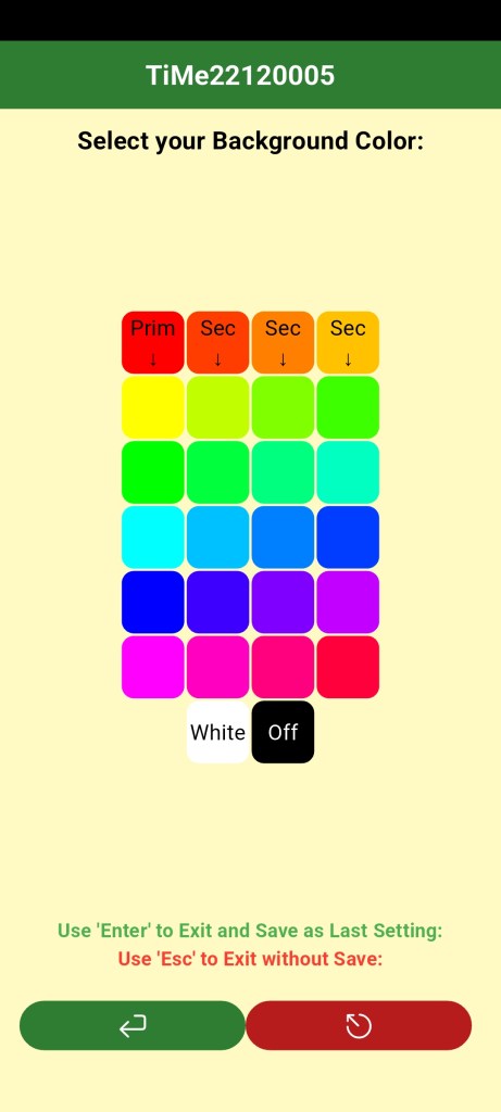 5. Mode & Color Settings (5.6) – LuVo-Artronics